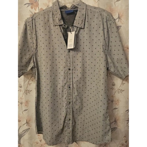 Smash | Shirts | Nwt Smash Mens Blue Abstract Floral Printed Button Down Shirt Tdp60 Sz Xl ...